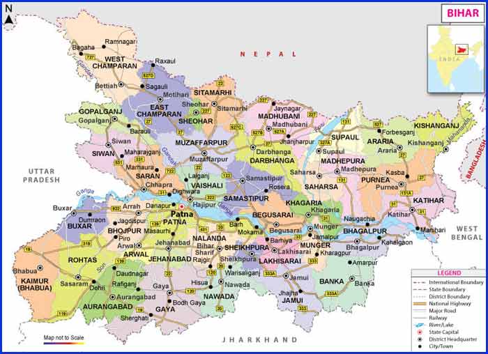 बिहार राज्य के बारे में संपूर्ण जानकारी, भौगोलिक, इतिहास | Bihar State ...